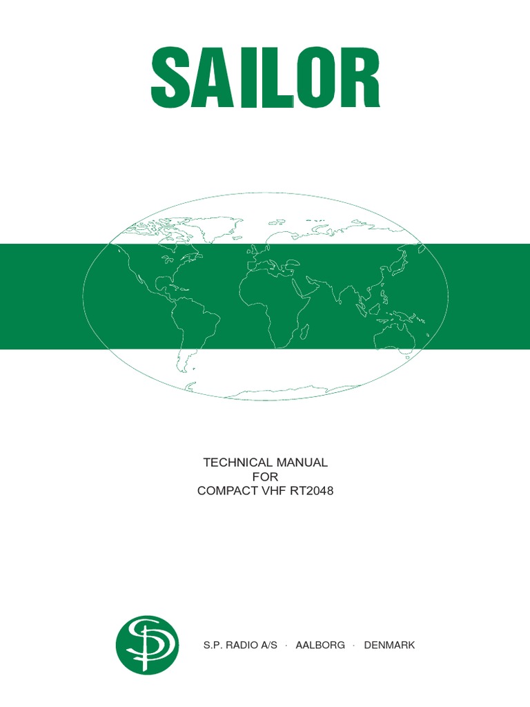 RT2048 VHF Radiotelephone Manual | PDF | Amplifier | Detector (Radio)