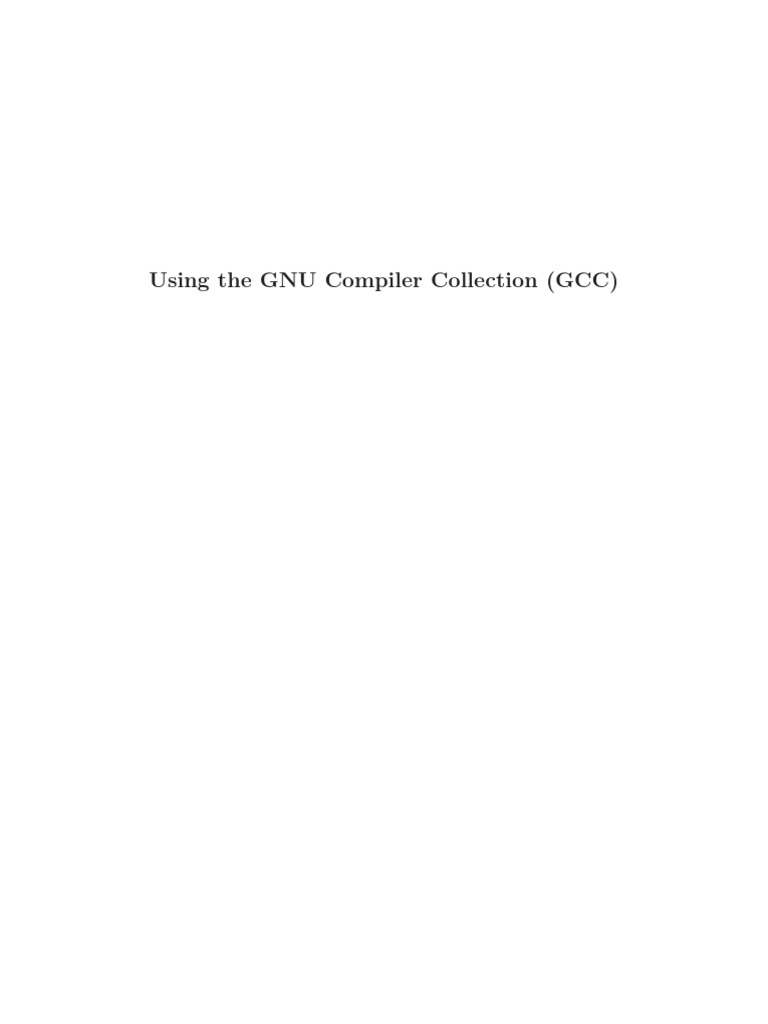 Gcc C Programming Language Free Software