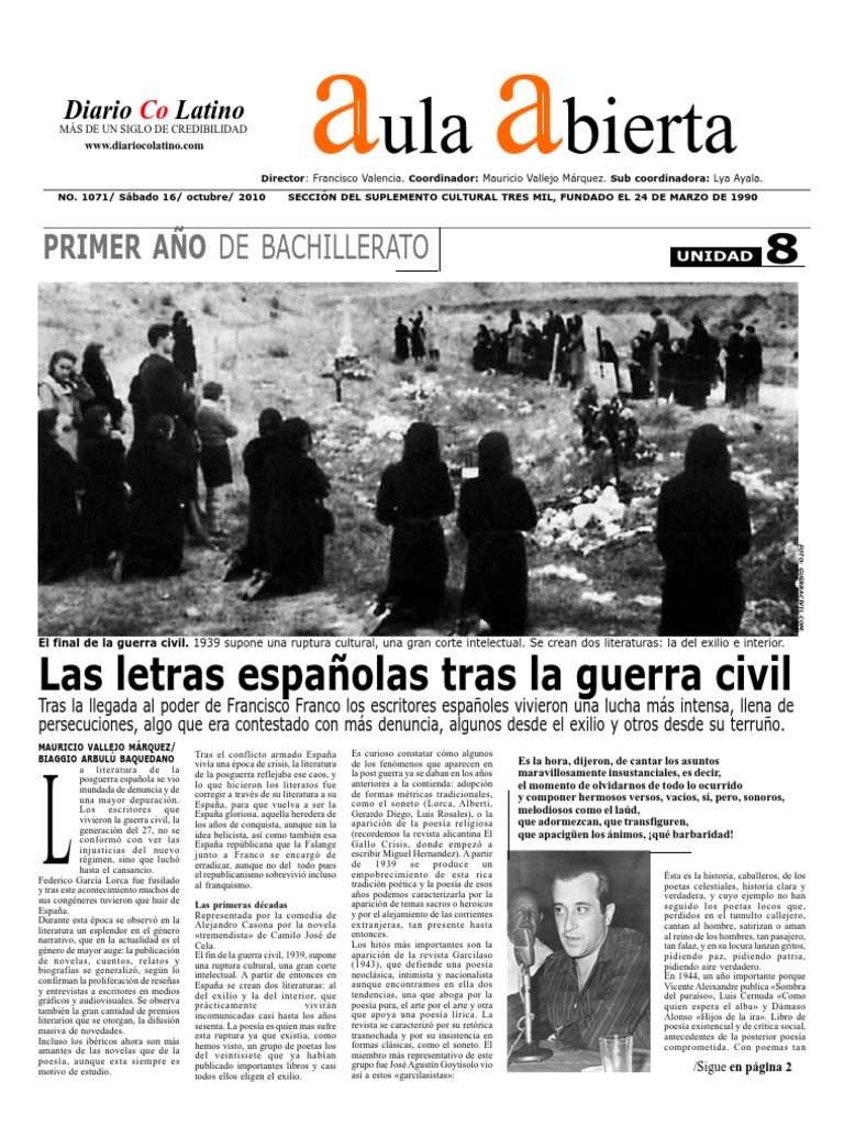 Guerra Civil Española y Literatura | PDF | España franquista | Novelas