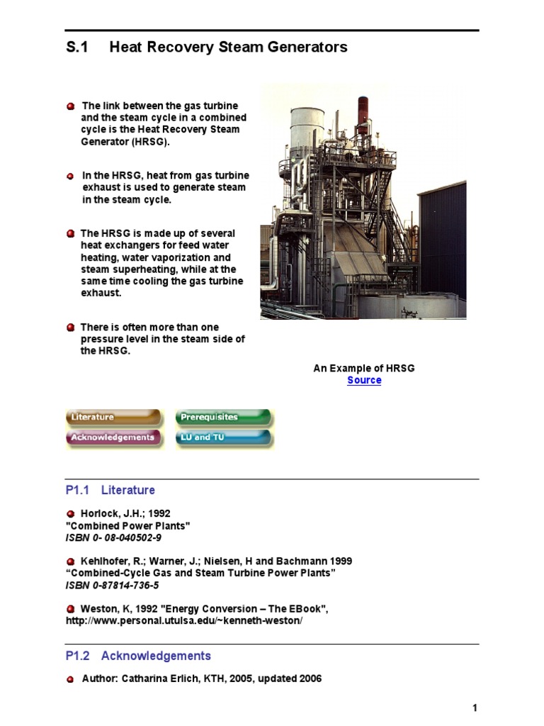 HRSG Fundamentals | PDF | Steam | Chemical Engineering