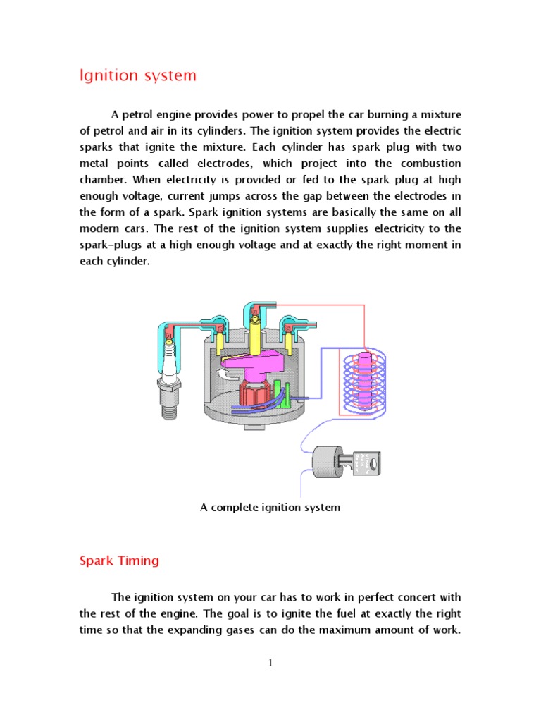 Ignition System | PDF | Ignition System | Distributor