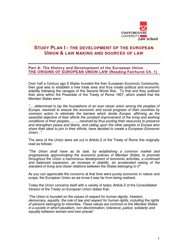 A Comprehensive Overview of the Origins, Development, Institutions and ...