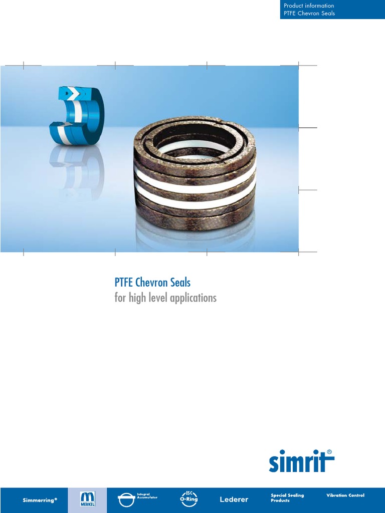 Simrit - Broșura PTFE Chevron Seals | PDF | Surface Roughness | Pump