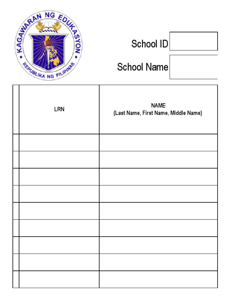 DepEd School Forms | PDF | High School Dropouts | Teachers