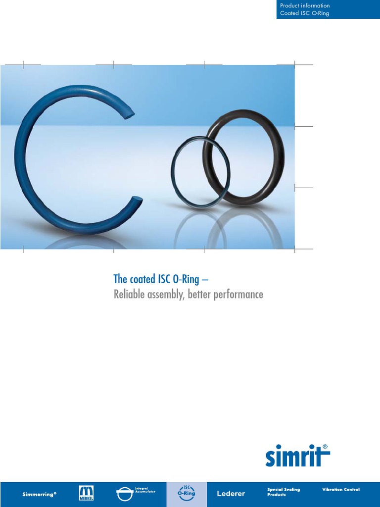 Simrit - Broșura The Coated ISC O-Ring - Reliable Assembly, Better ...