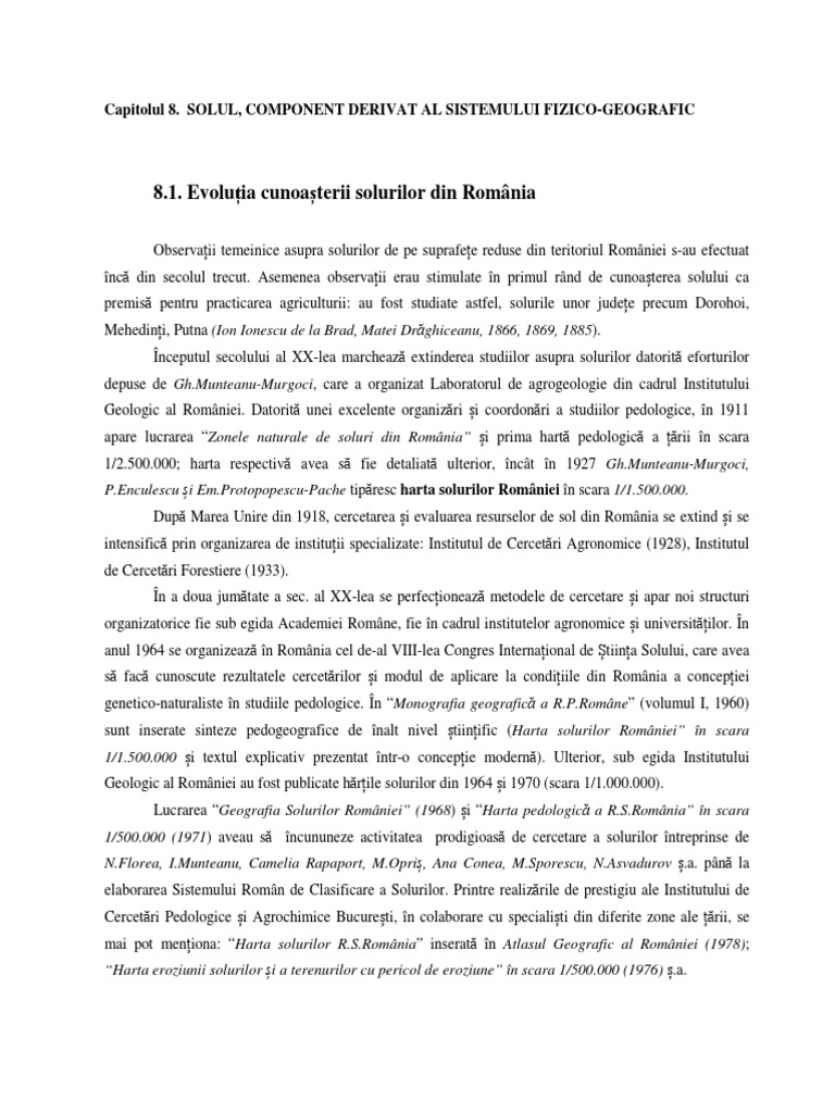 Solurile Romaniei | PDF