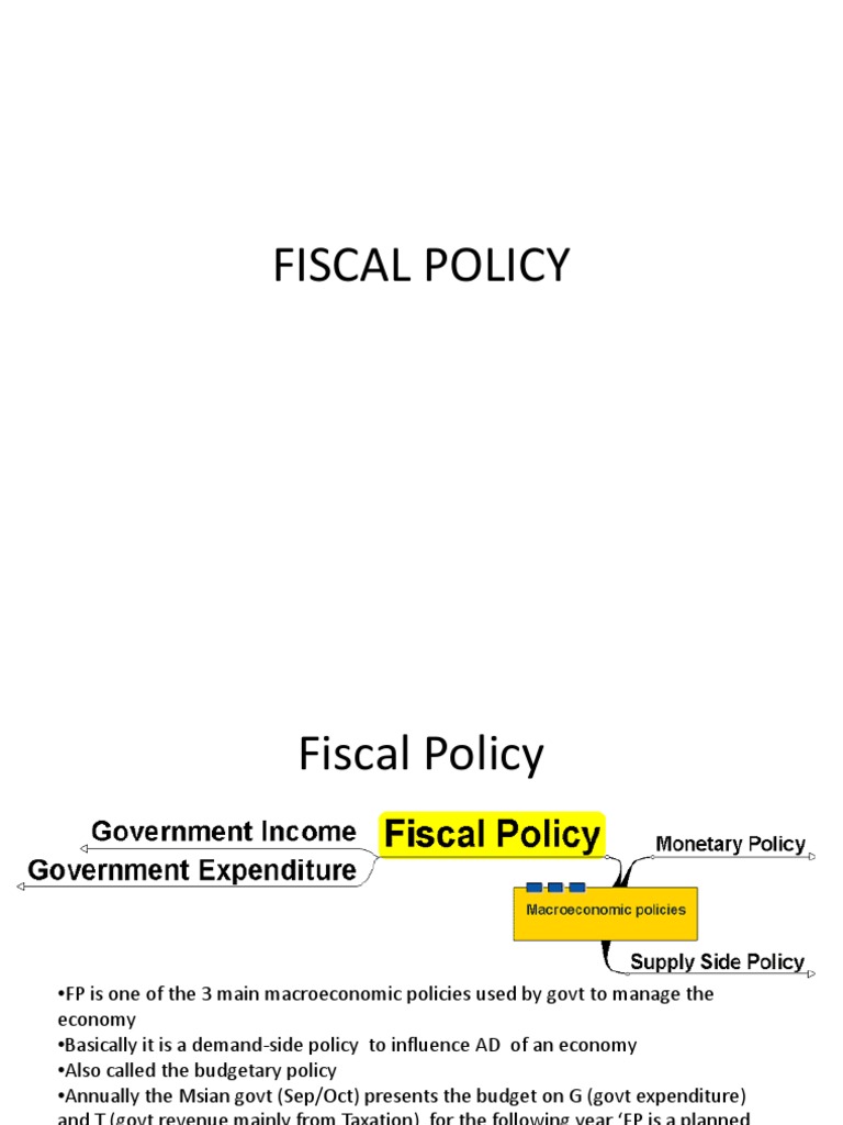 Understanding Malaysia's Fiscal Policy | PDF | Fiscal Policy | Deficit ...
