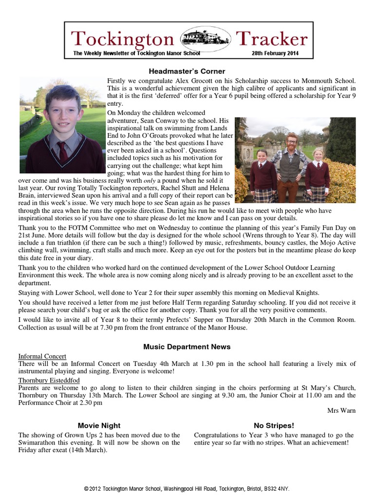 Tockington Tracker 28-02-14 | PDF | Biscuit | Pancake