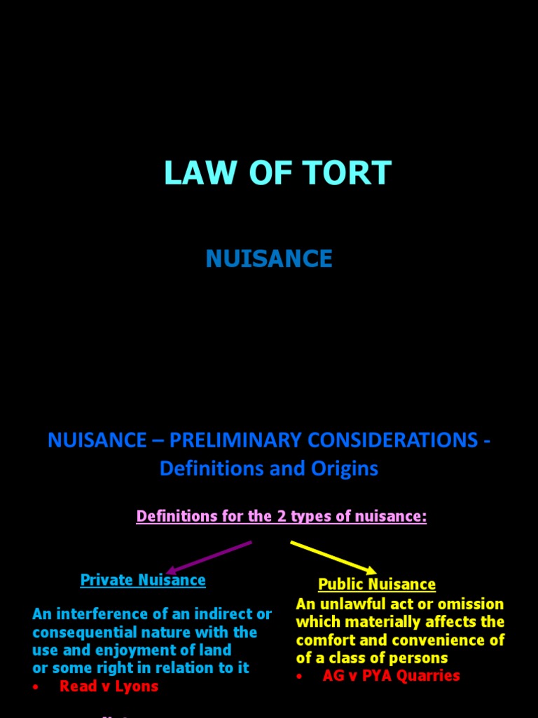 Nuisance | PDF | Government Information | Civil Law (Legal System)