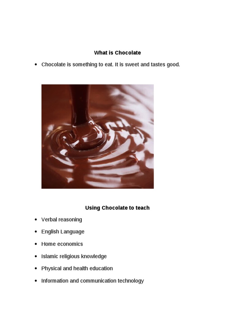 Chocolate in Education | PDF