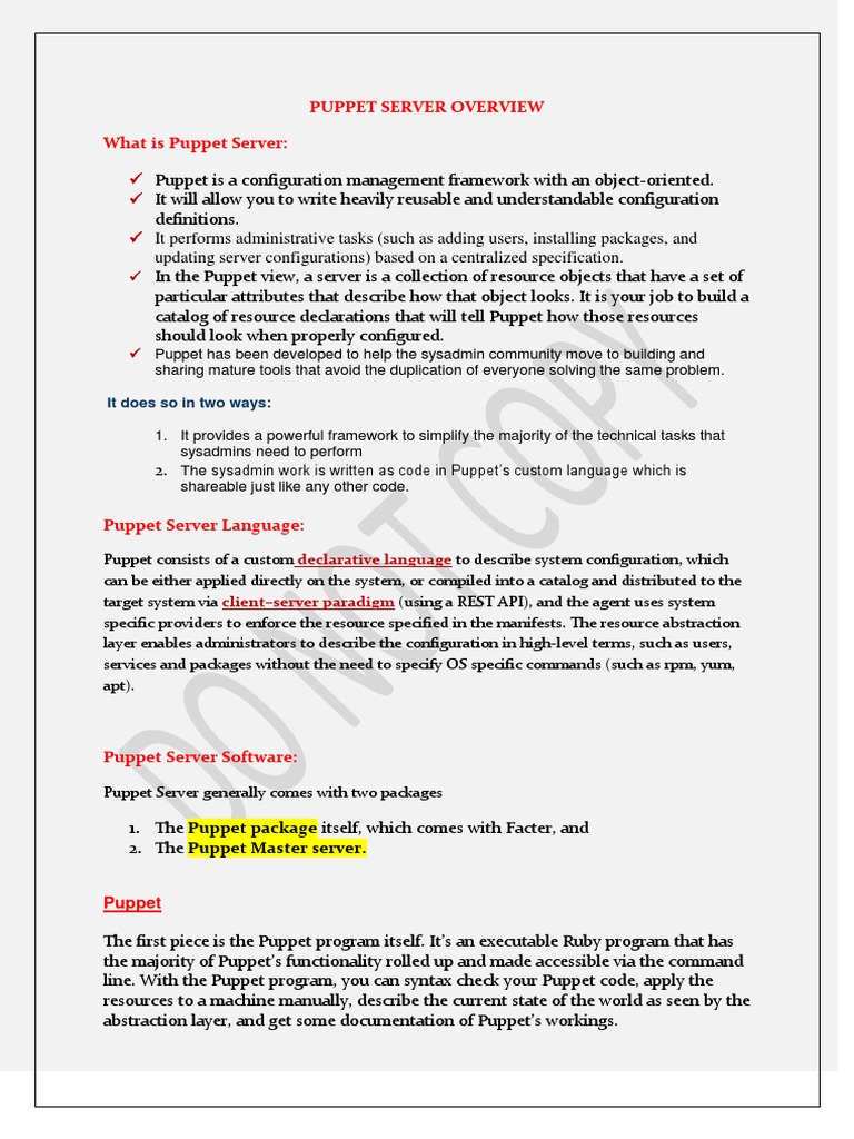 An Overview of Puppet Server: Features, Components, Supported Platforms ...