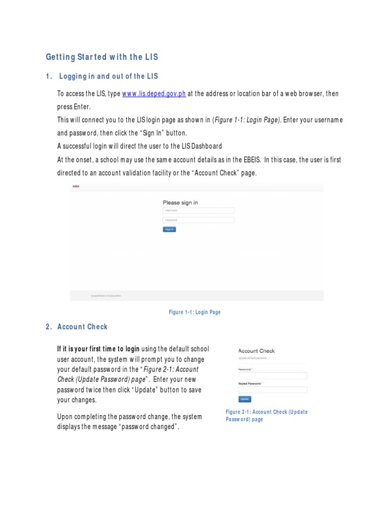 Getting Started With The LIS | PDF