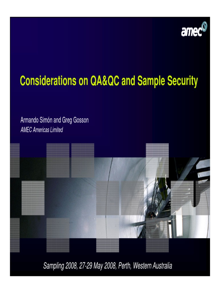 13-QAQC and Sample Security | PDF | Accuracy And Precision | Quality ...