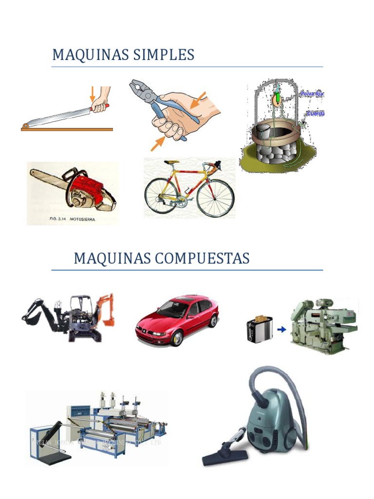 5 Maquinas Simples 5 Maquinas Compuestas | PDF
