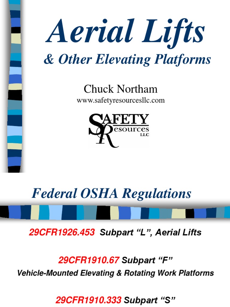 Aerial Lift Safety and Regulations | PDF | Elevator | Industries
