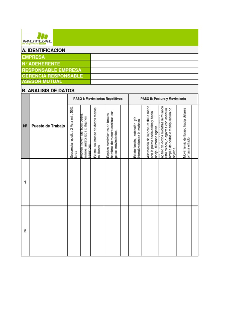 Matriz de Riesgo Generica-Tmert-Eess Minsal | PDF