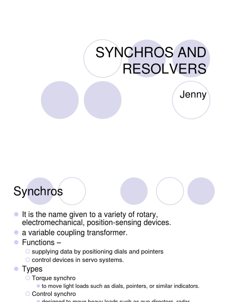 Synchros and Resolvers | PDF | Electronic Engineering | Equipment