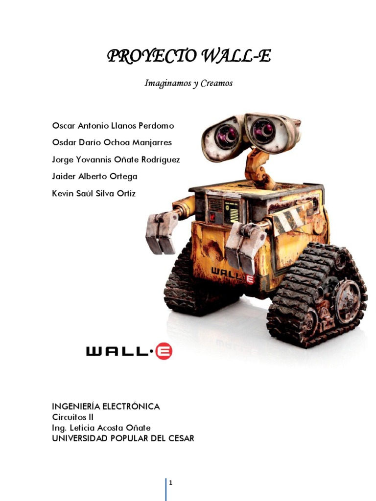 Wall E Proyect | PDF | Robot | Robótica