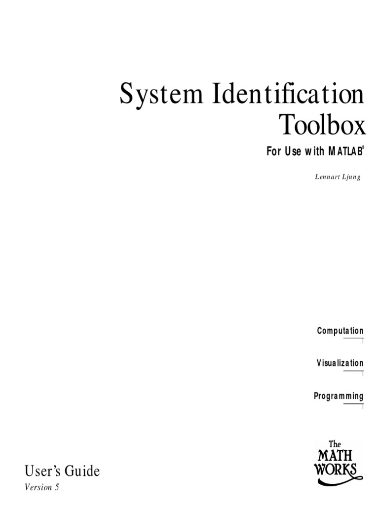 System Identification Toolbox: User's Guide | PDF | Matlab | Systems Science