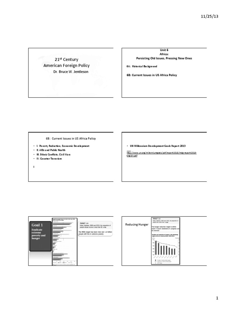 Lecture - Slides-Week 6-6B Current US Africa Issues FINAL | PDF ...
