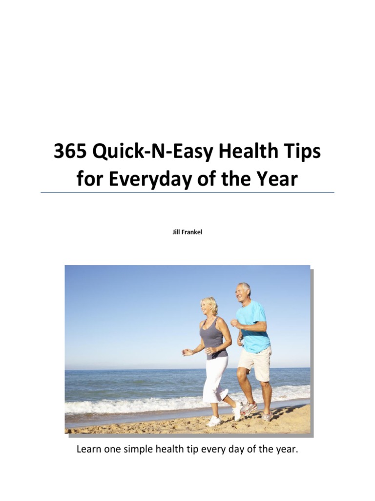 365 Health Tips - Learn Quick-n-Easy Health Tips For Everyday of The ...