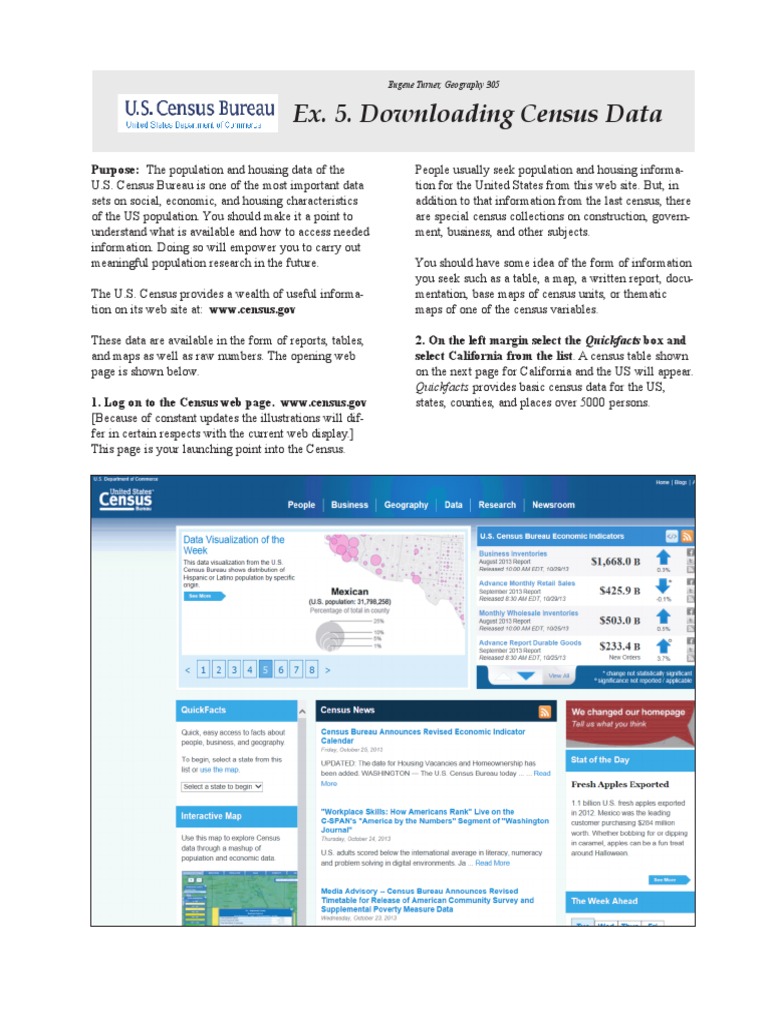 Accessing U.S. Census Data Guide | PDF | Race And Ethnicity In The ...