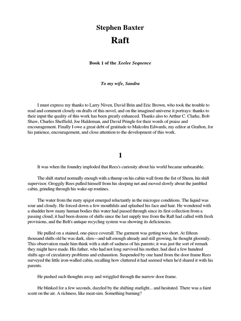 Stephen Baxter - Xeelee 01 - Raft | PDF | Chair | Trees