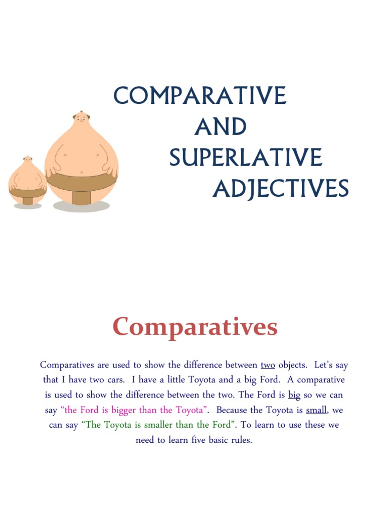 Comparative and Superlative Adjectives Presentation | PDF | Linguistic ...