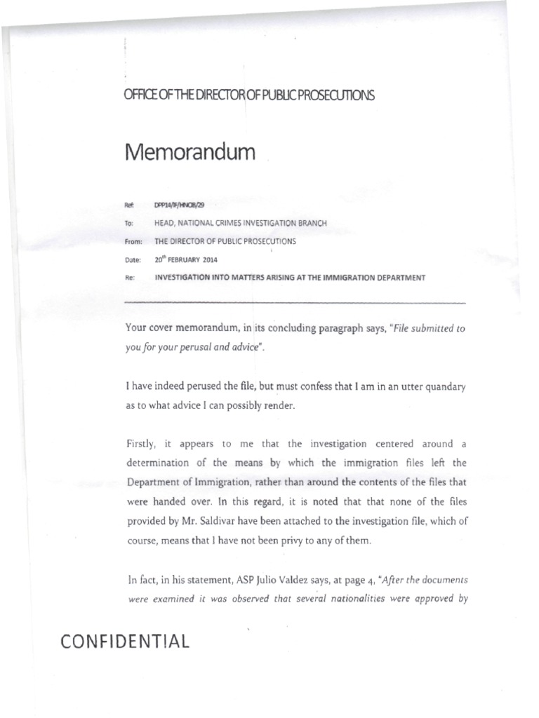 The DPP MEMO - Belize | PDF | Prosecutor | Criminal Justice