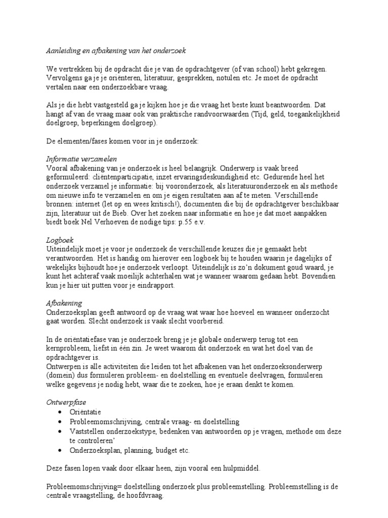 Weblog Afbakening en Indeling Rapport | PDF