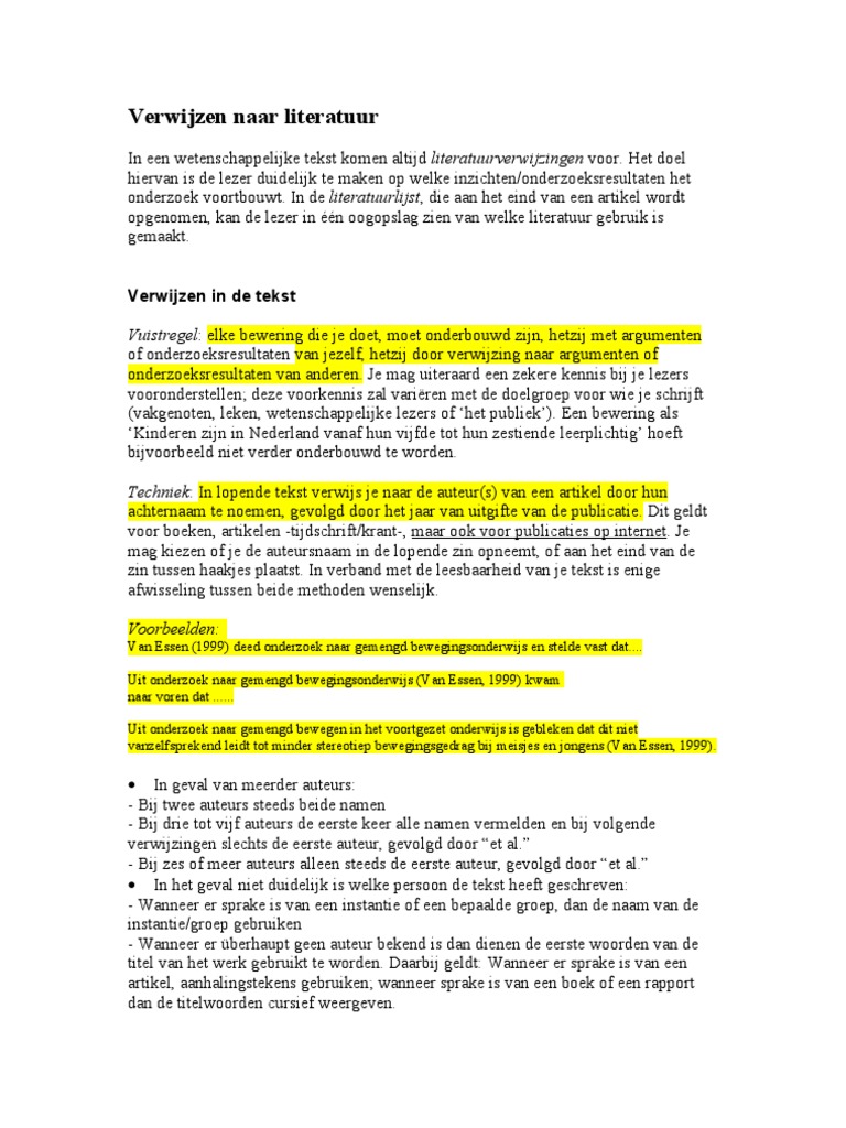 APA-Norm + Voorbeeld | PDF