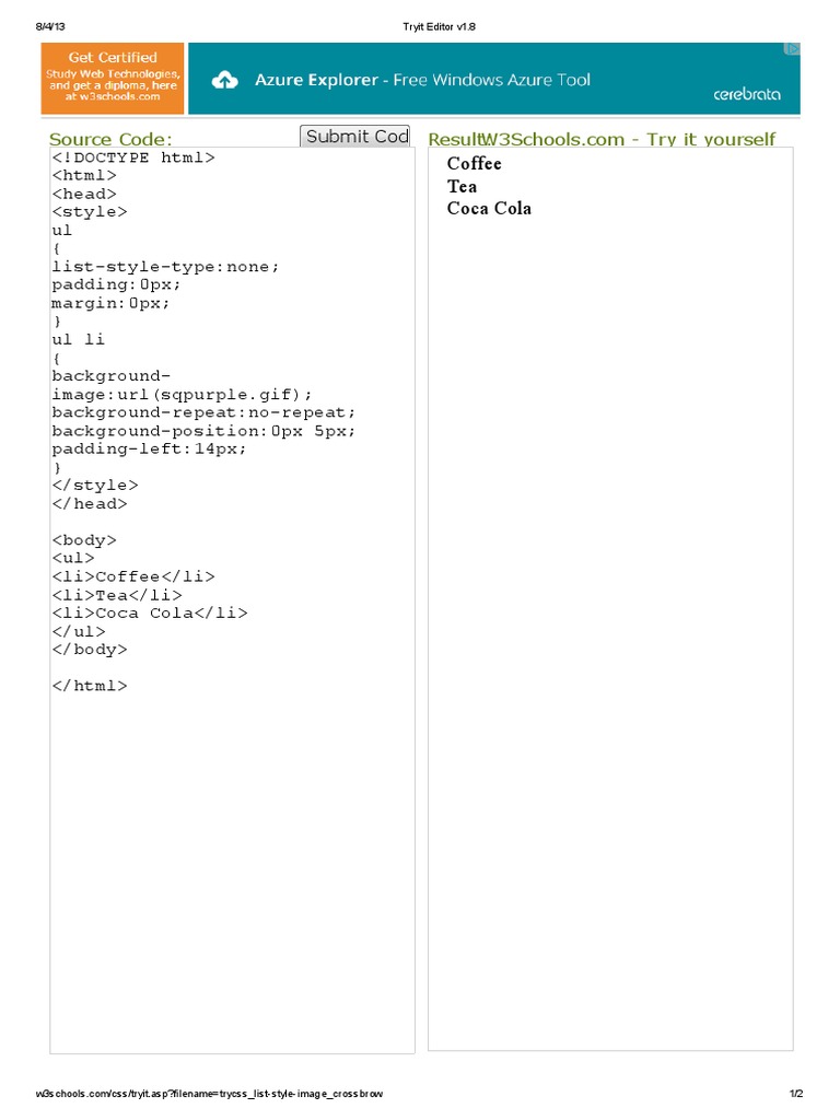 Tryit Editor V1liss | PDF | Career & Growth | Computers