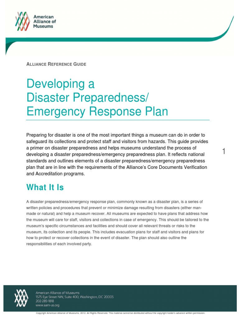 Developing a Disaster plan.pdf | Emergency Management | Emergency