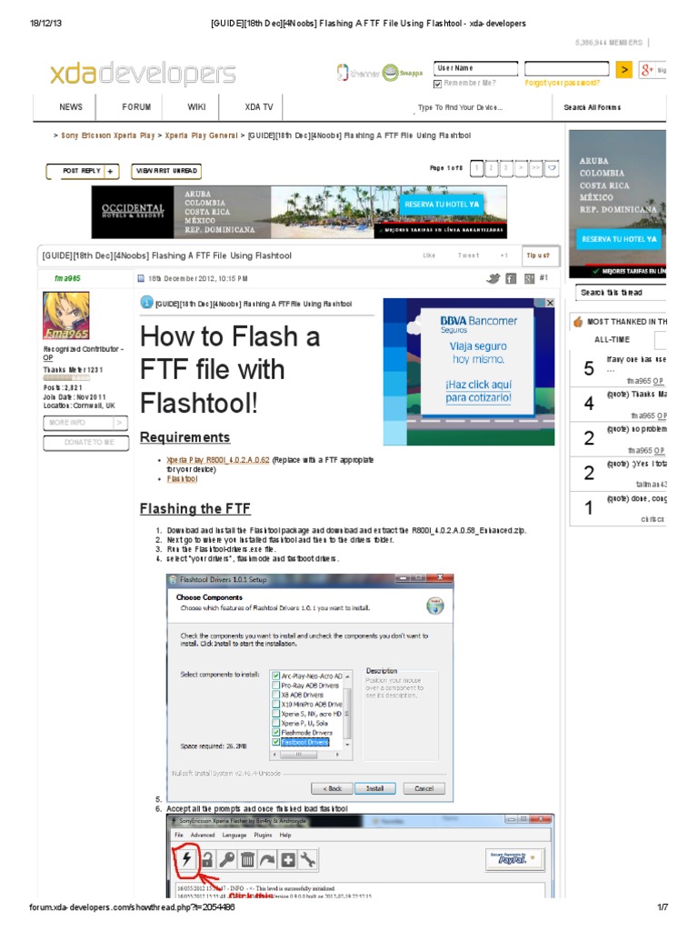 (GUIDE) (18th Dec) (4noobs) Flashing A FTF File Using Flashtool - Xda ...