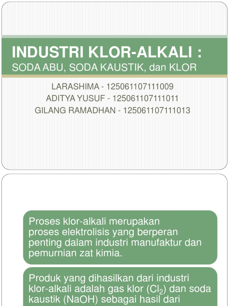 Industri Klor Alkali | PDF