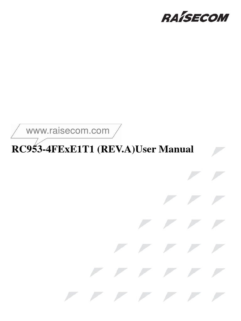 RC953-4FExE1T1 Series User Manual 201012 | PDF | Electrostatic Discharge | Electrical Connector