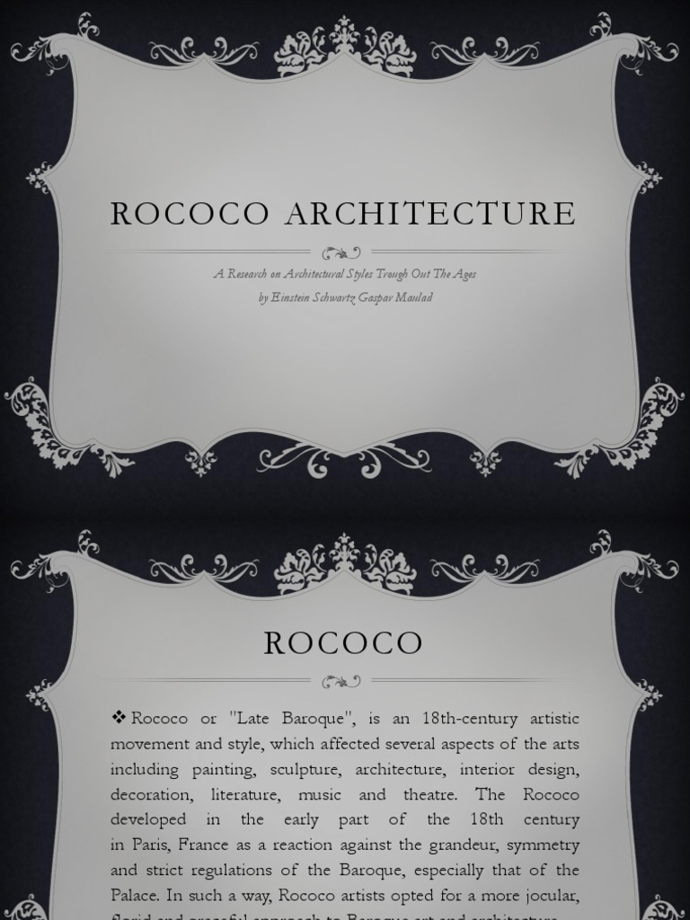 Rococo Architecture | PDF | Art Media | Aesthetics