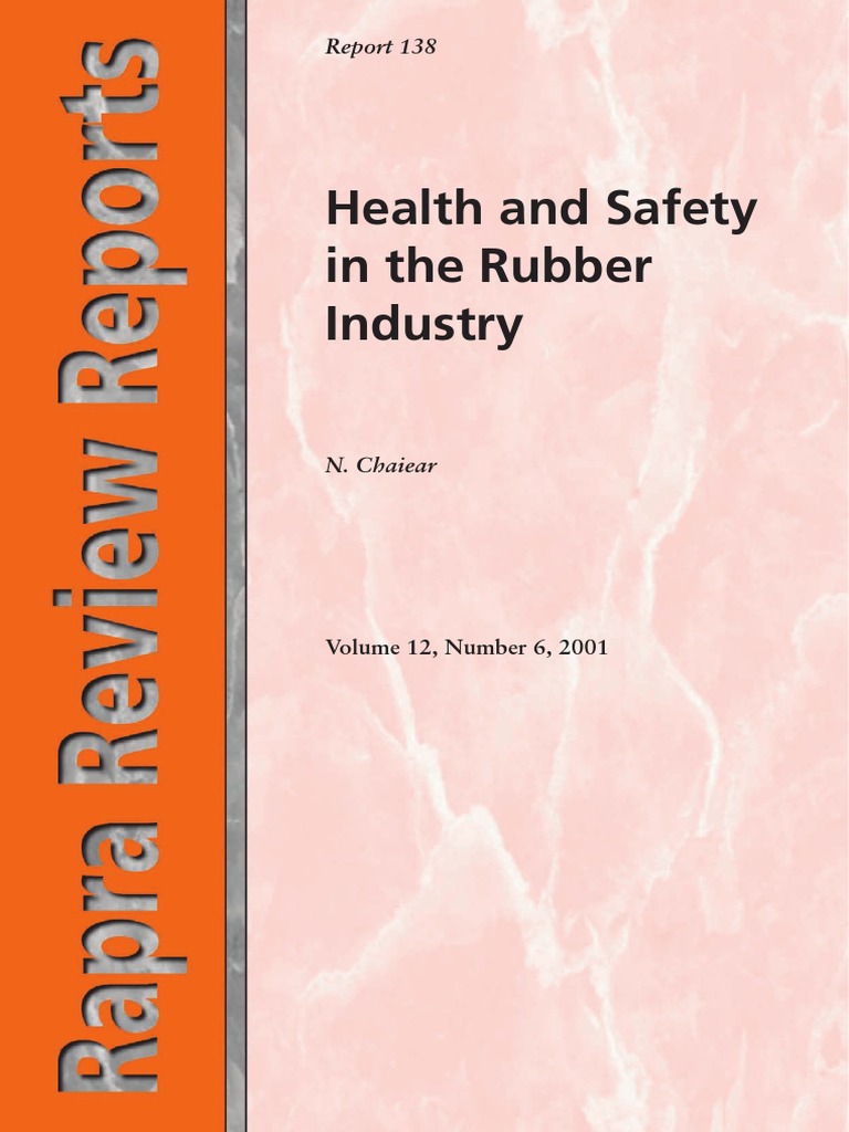 Health and Safety in The Rubber Industry Rapra Review Reports | PDF ...