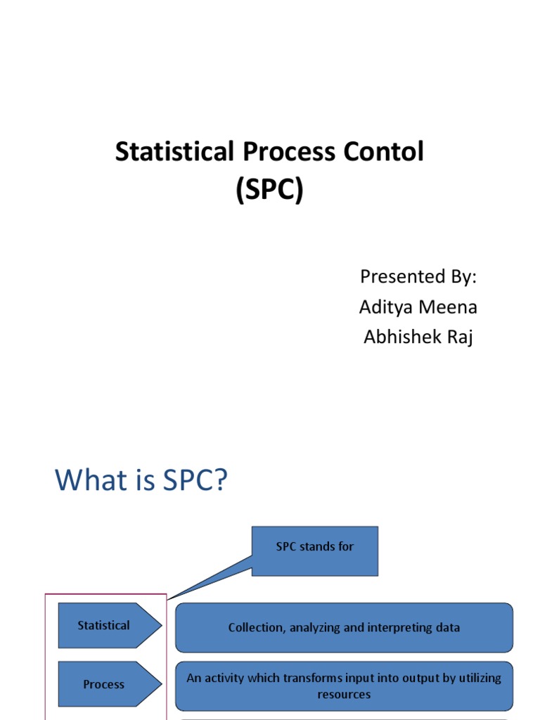 SPC | PDF | Statistics | Production And Manufacturing
