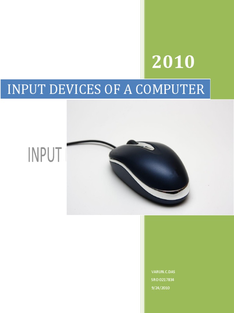 24 Input Devices of A Computer | PDF | Touchscreen | Computer Keyboard