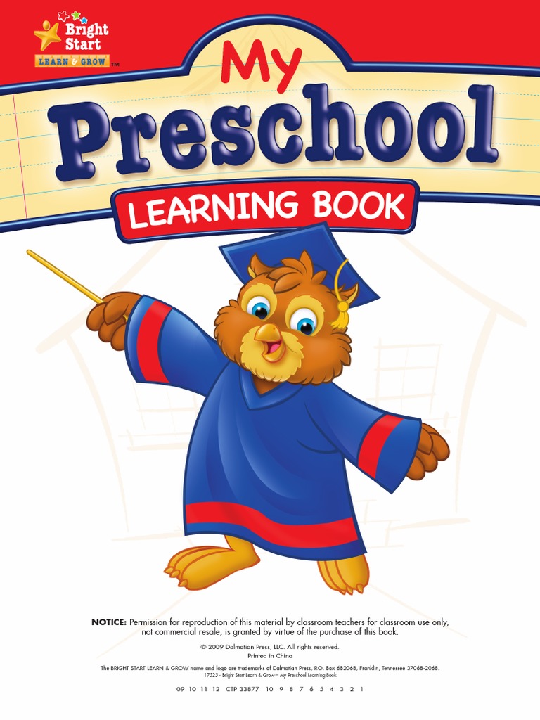 My Preschool Learning Book | PDF