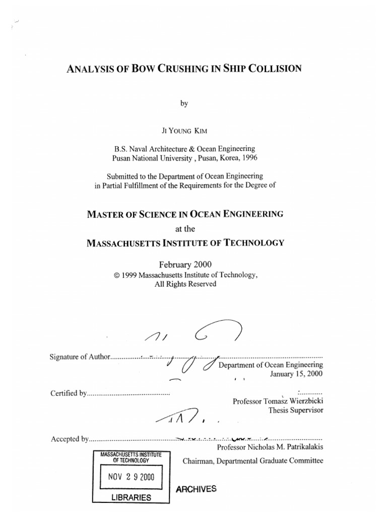 Bow Collision Paper | PDF | Yield (Engineering) | Plasticity (Physics)