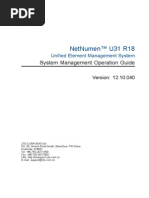 NetNumen U31 Unified Element Management System Software Installation Guide | PDF | Operating ...