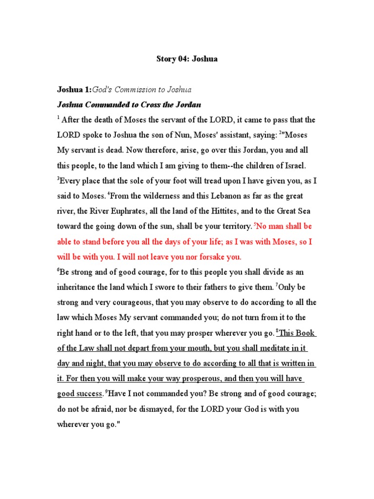 04 Joshua | PDF | Ark Of The Covenant | Joshua