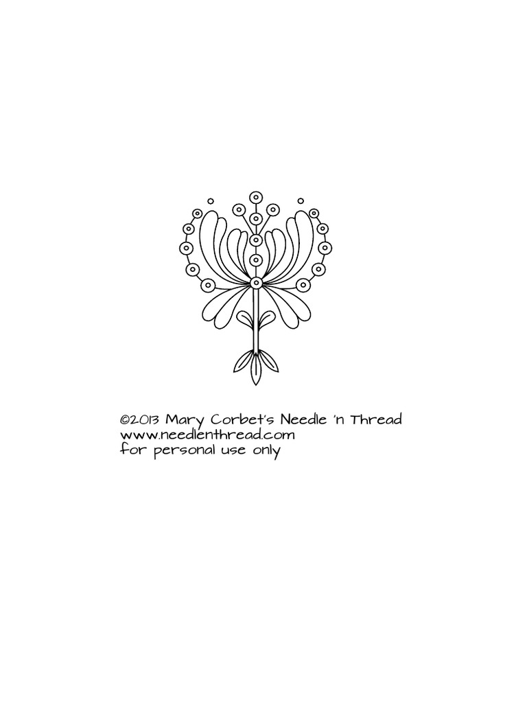 ©2013 Mary Corbet's Needle 'N Thread For Personal Use Only | PDF
