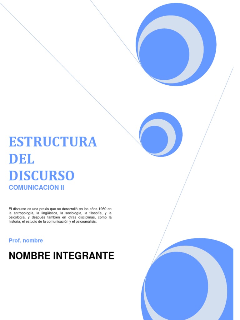 Estructura Del Discurso | PDF | Microsoft PowerPoint | Comunicación
