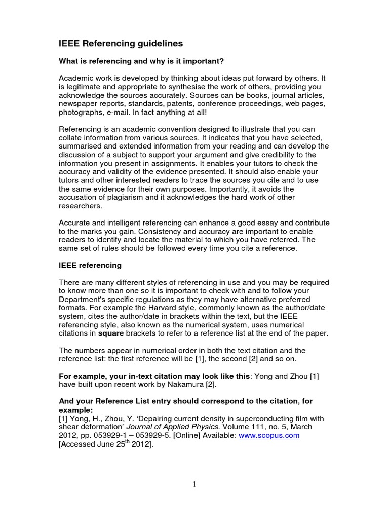 IEEE Referencing | PDF | Citation