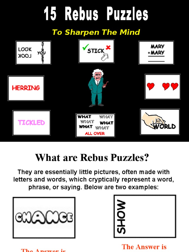 15 Rebus Puzzles