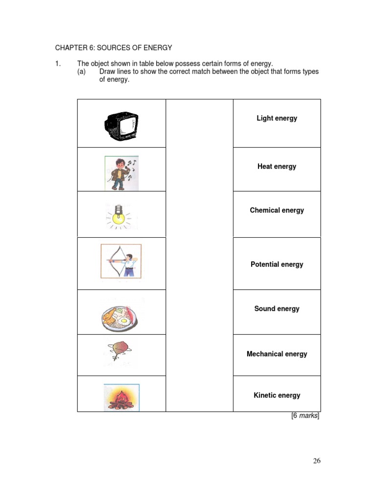 Chapter 6: Sources of Energy 1. The Object Shown in | PDF | Energy ...