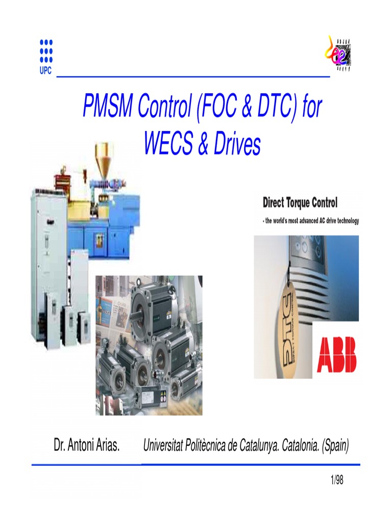 PMSM Foc DTC | Download Free PDF | Electrical Engineering ...